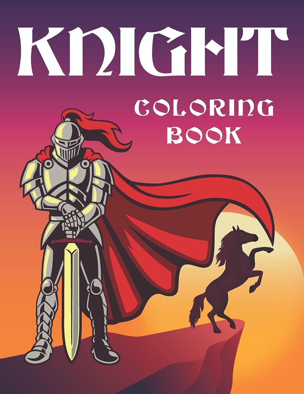 Knight Coloring Book Medieval Knights Coloring Book For Kids Adults ...