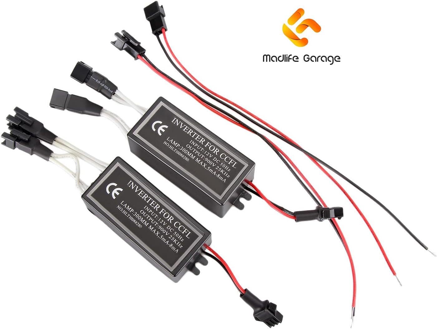 Amazon.com: 2X 4-outputs 12V Female CCFL Spare Inverter Ballast for Angel Eyes Halo Rings From ...