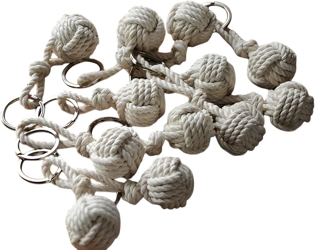 Nautical Key Chain - Key Fob - Rope Knots Tying The Knot Gifts ...