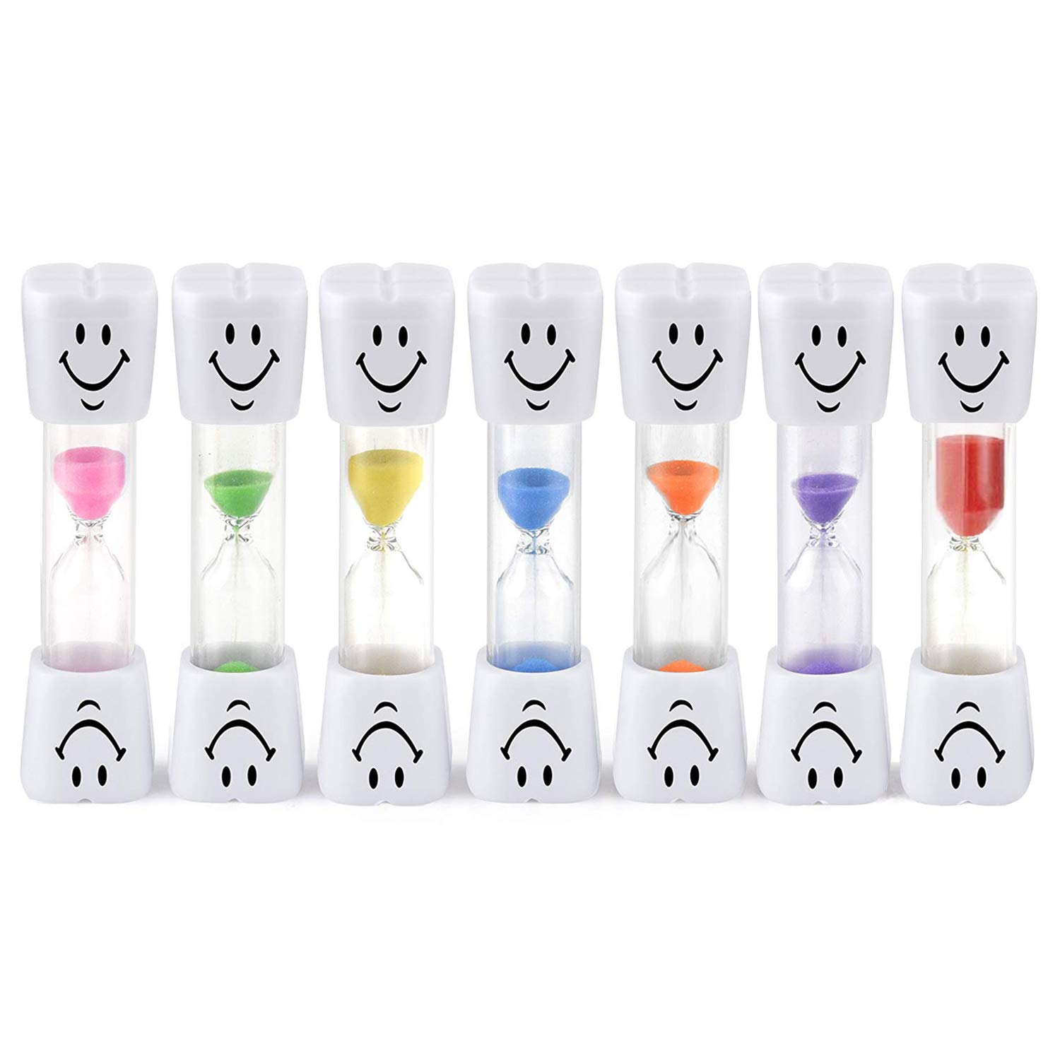 Amazon.com: Qpower Smiley Tooth Brushing Sand Timer Set for Kids and ...