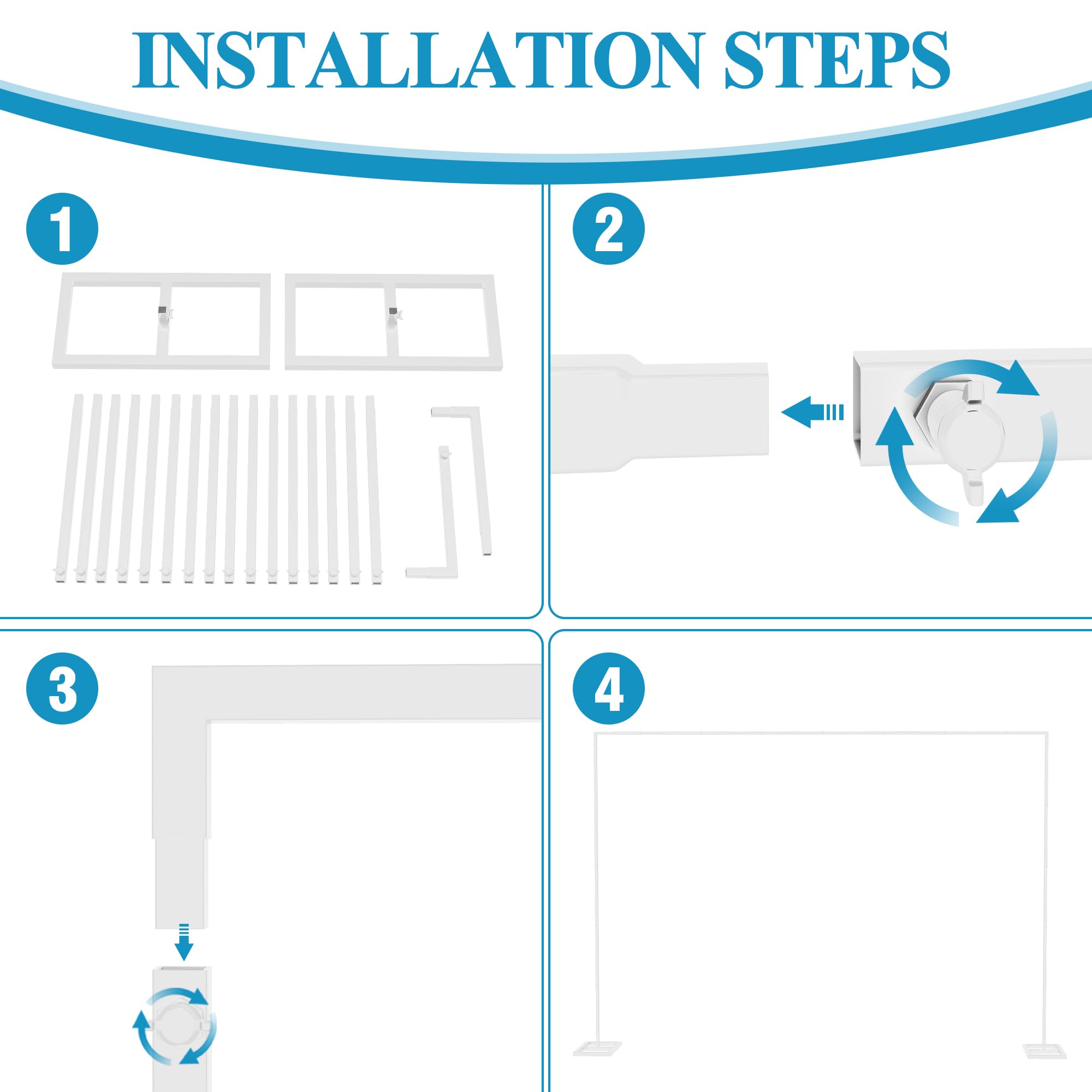 Snapklik.com : Fomcet 6.6FT X 10FT Backdrop Stand Heavy Duty