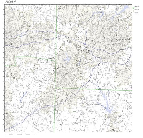 High Point, NC ZIP Code Map Laminated: Amazon.com: Office Products