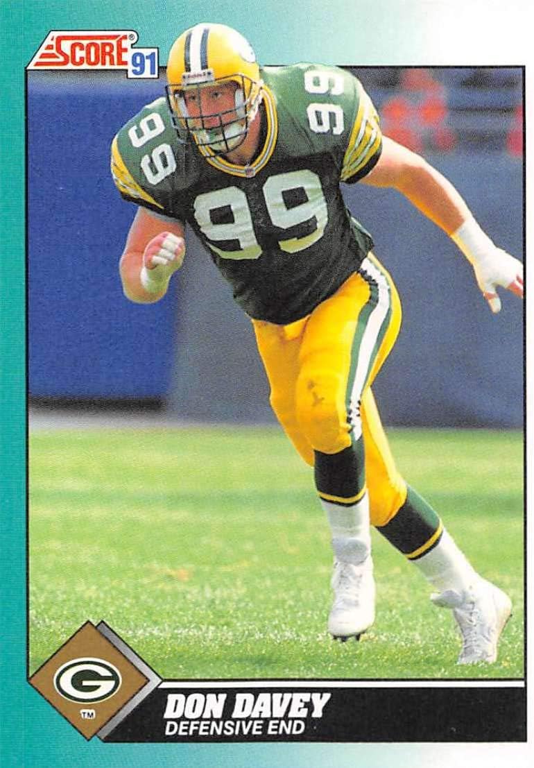 Amazon.com: 1991 Score Supplemental Football #31T Don Davey RC Rookie ...