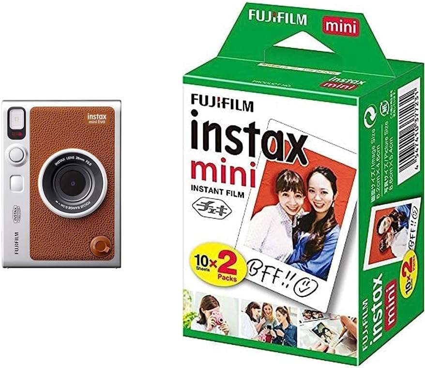 Amazon.co.jp: Fujifilm Cheki Instax Mini JP 2 Evo Hybrid Instant Camera ...