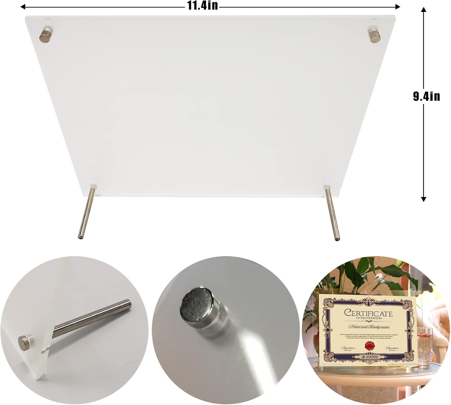 Buy Acrylic Photo Frame Frameless Tabletop&Wall Picture Frames ...