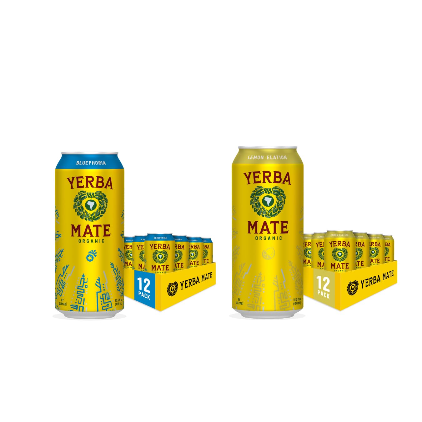 Amazon.com : Yerba Madre Organic Yerba Mate Clean Energy Drink Alternative Bundle, Lemon Elation ...