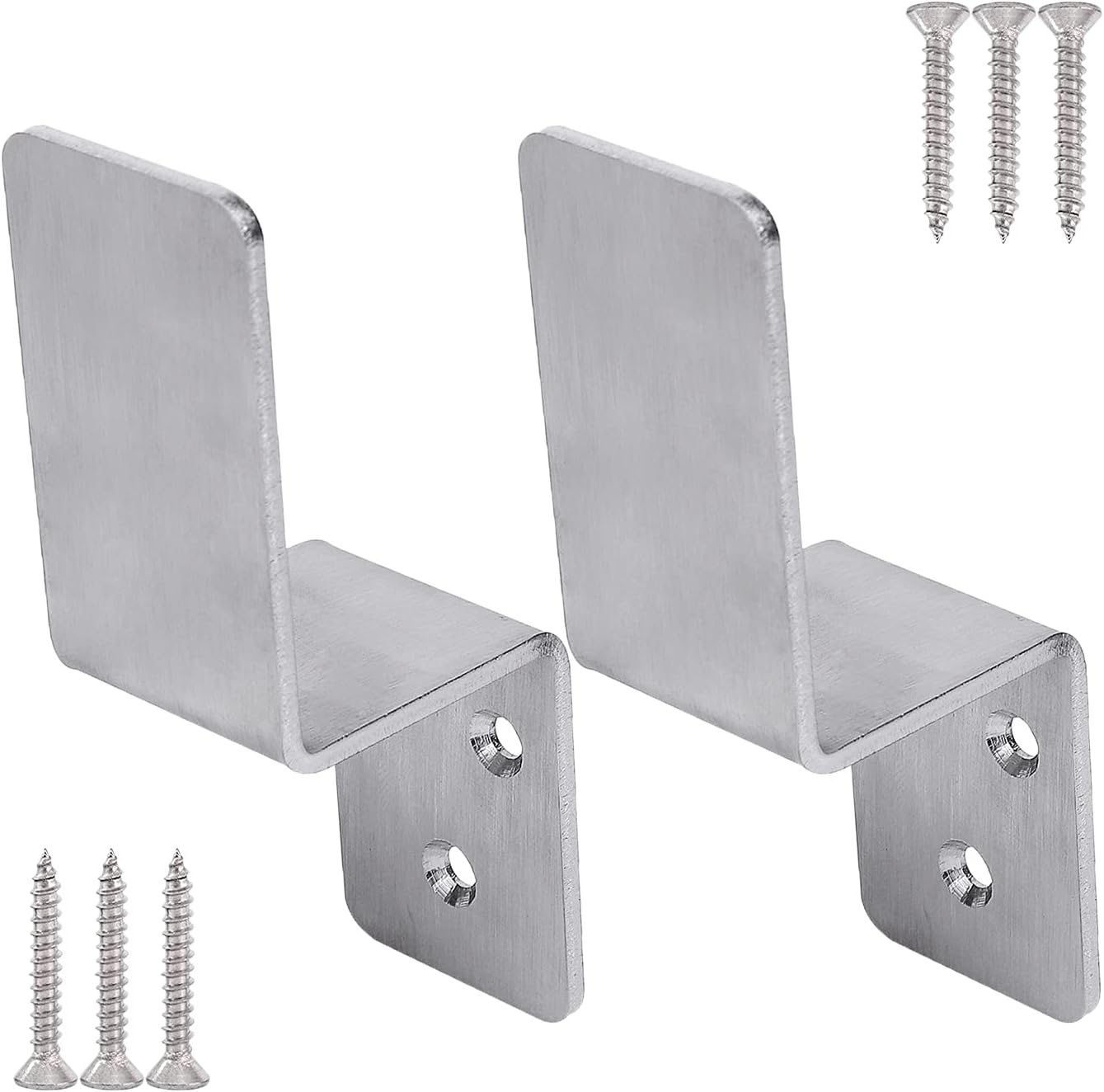 Amazon.com: KSWLOR 2x4 Door Barricade Brackets|2PCS Heavy Duty ...