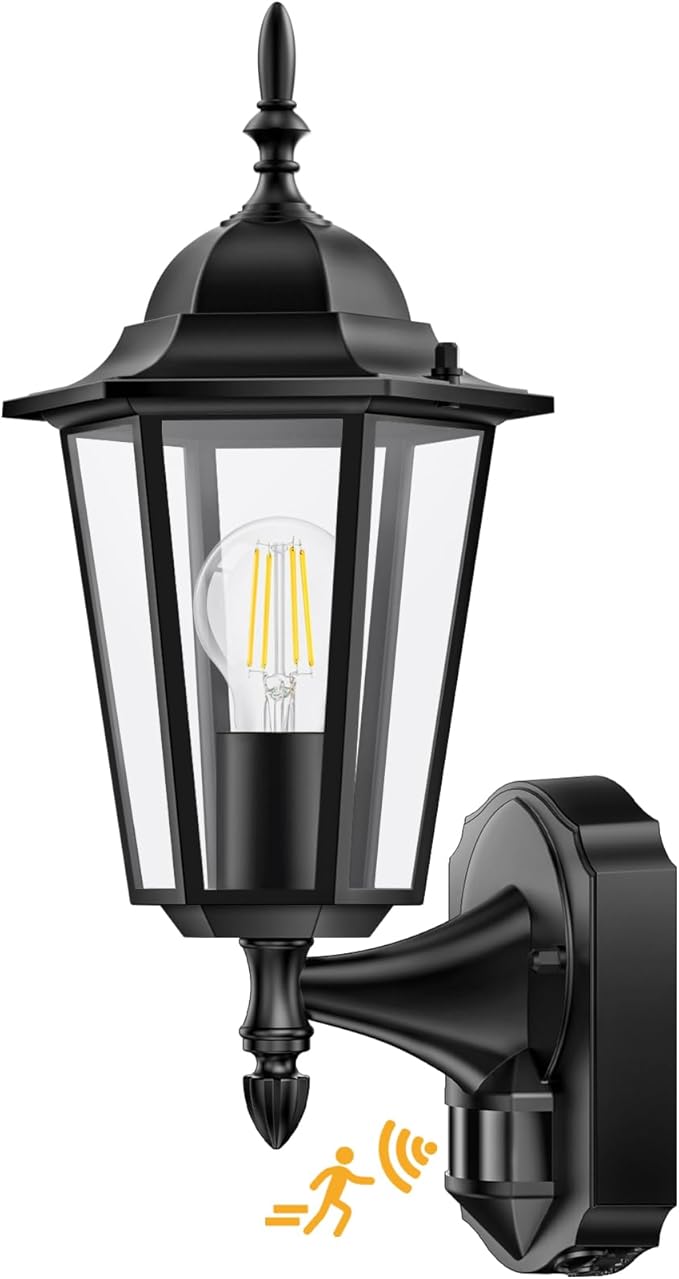 Lamomo Motion Sensor Outdoor Lights, Upgrade Dusk to Dawn Exterior ...
