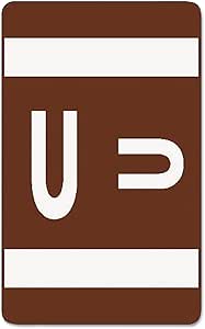 Amazon.com : Smead AlphaZ ACCS Color-Coded Alphabetic Label, U, Dark ...
