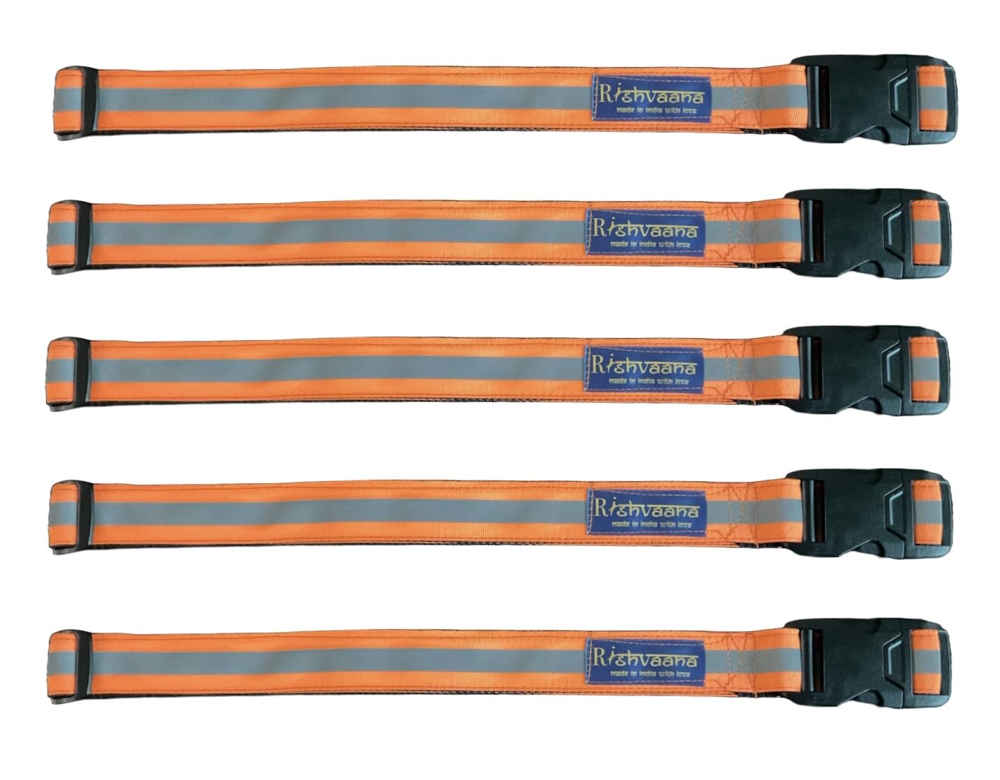 Buy Rishvaana Reflective Collars for Cows | Pack of 5 | Assorted ...