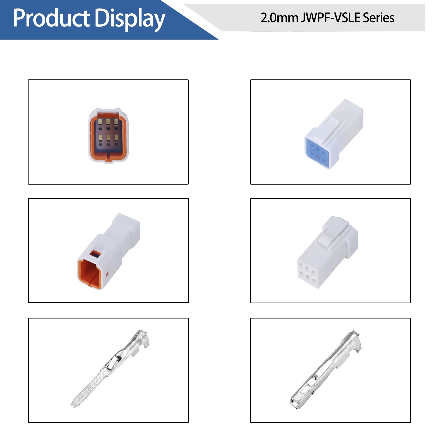 Snapklik.com : 5 Kits 6 Pin Way JST Waterproof Connector 26-22 AWG ...