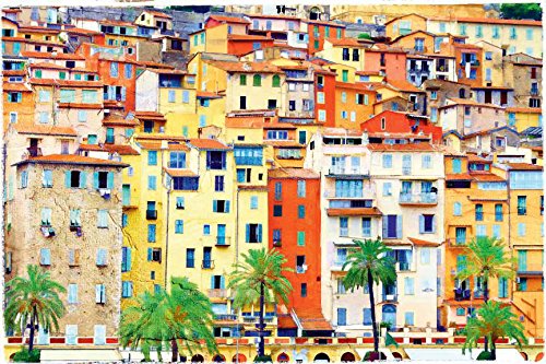 Kayra Decor Colorful Building 3D Wallpaper Print Decal Deco Indoor Wall ...