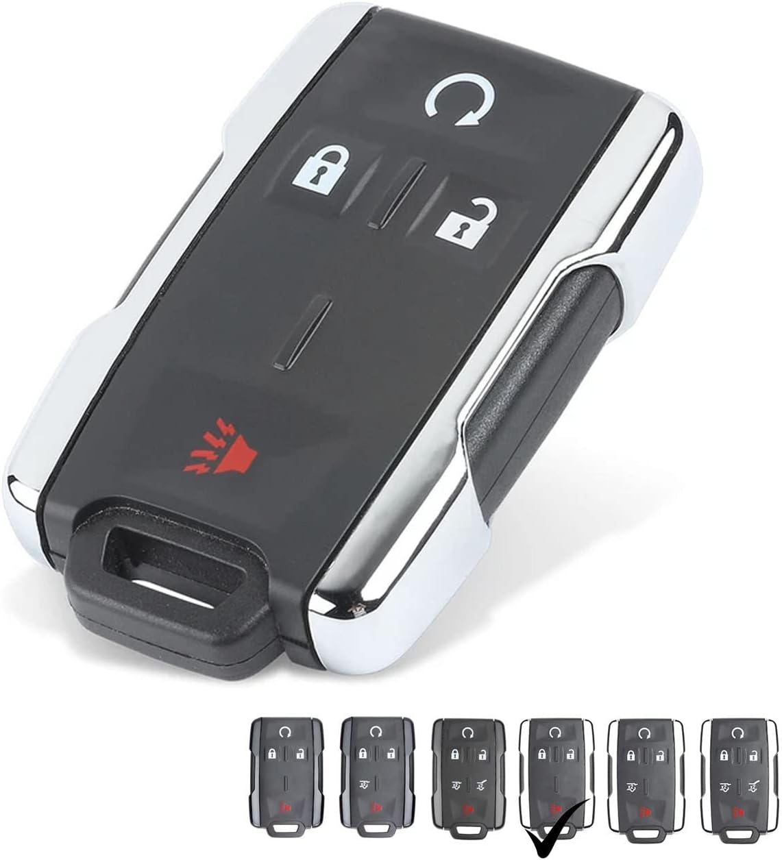 Amazon.com: Replacement Key Fob Case Fit for Chevy Chevrolet Silverado ...