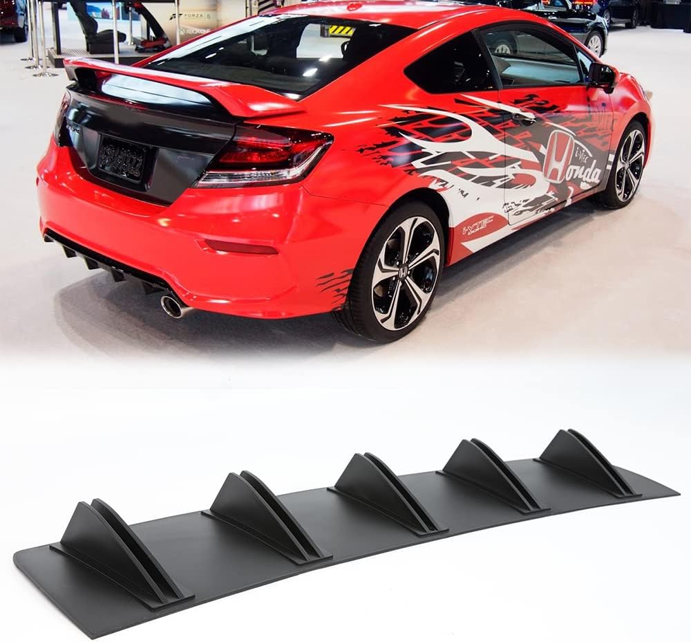 Amazon.com: 31" Universal ABS Black Rear Bumper Lip Diffuser Car Rear ...