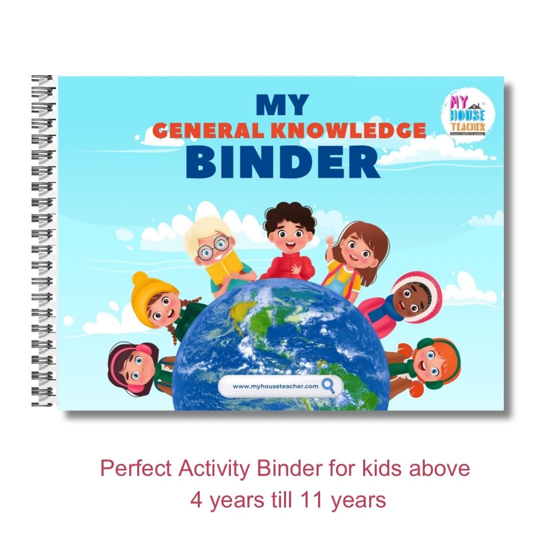 Buy General Knowledge Binder Book for 4 to 11 year kids with 8 unique ...