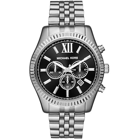 Michael Kors Herrenuhr LEXINGTON, 45mm Gehäusegröße, Quartz Chronograph ...