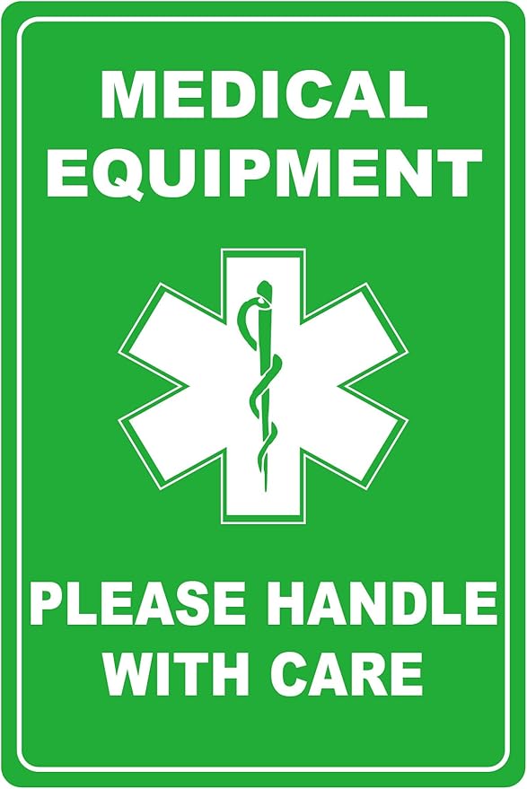 Medical Equipment sticker,2x3 inch 8pcs Medical Equipment Alert Please ...