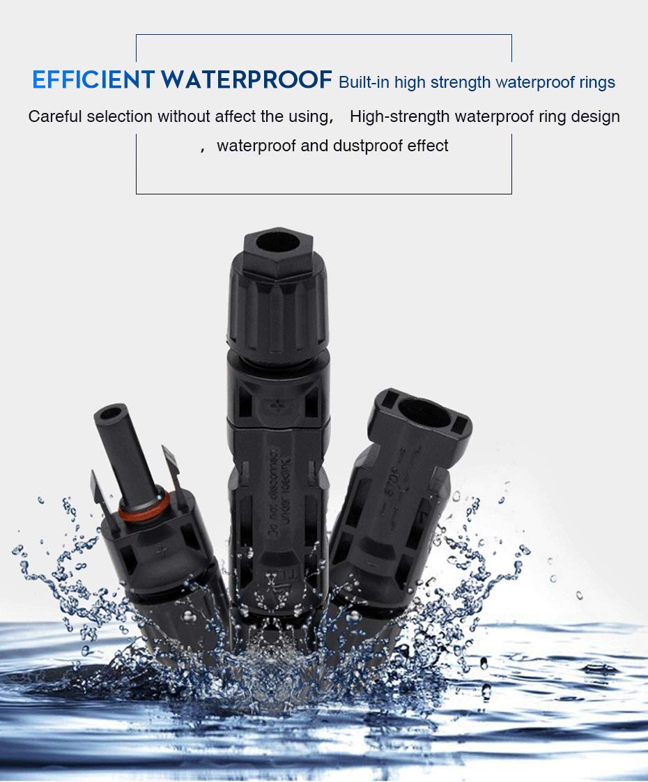 Buy YAMEIJIA 10Pairs X MC4 Connector Male Female Solar Connector MC4 ...