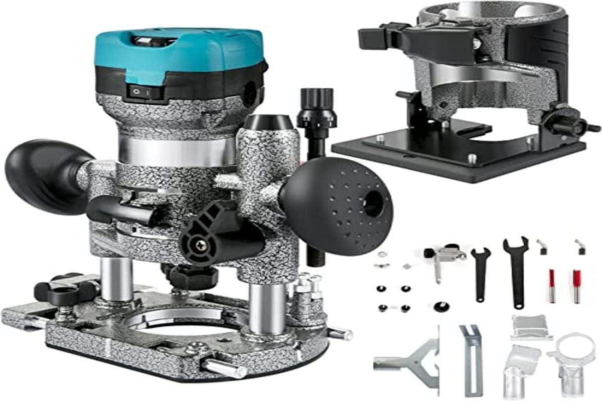 VEVOR Wood Trimmer, 710W Router Tool, Electric Hand Trimmer Wood ...