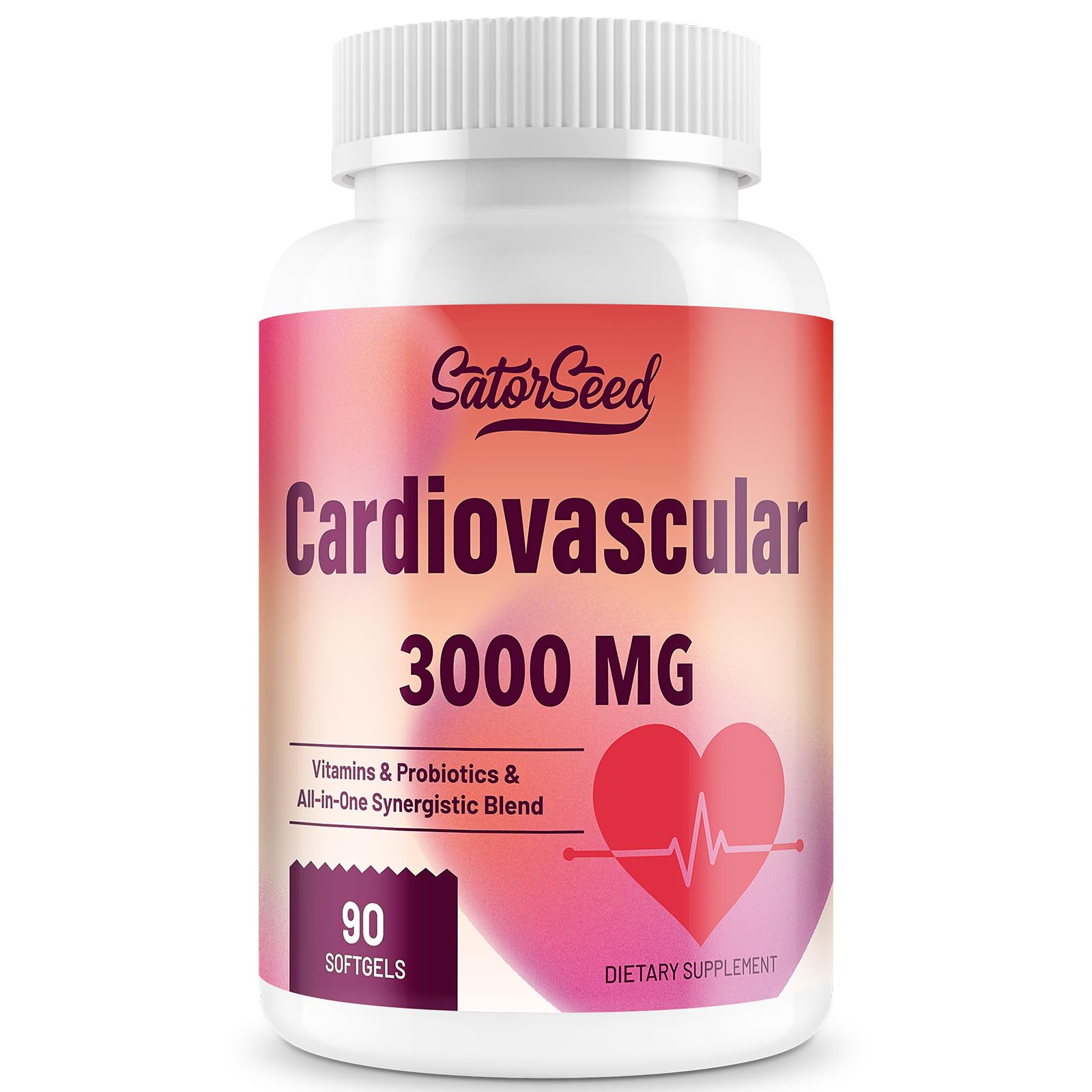 Amazon.com: Cardiovascular Supplement 3000MG Vitamins & Probiotics ...