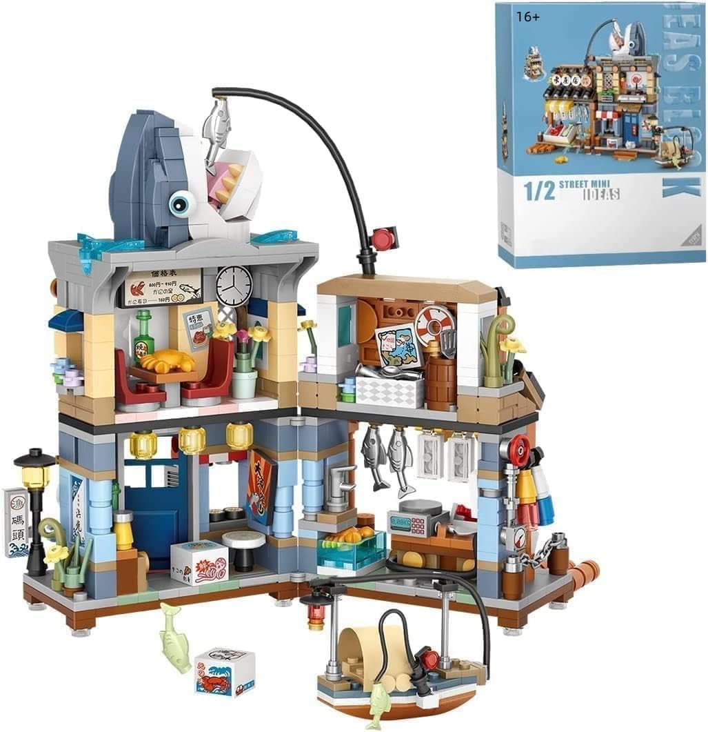 Amazon.com: YILETKC Japanese Street View Building Kits, 790 PCS Modular ...