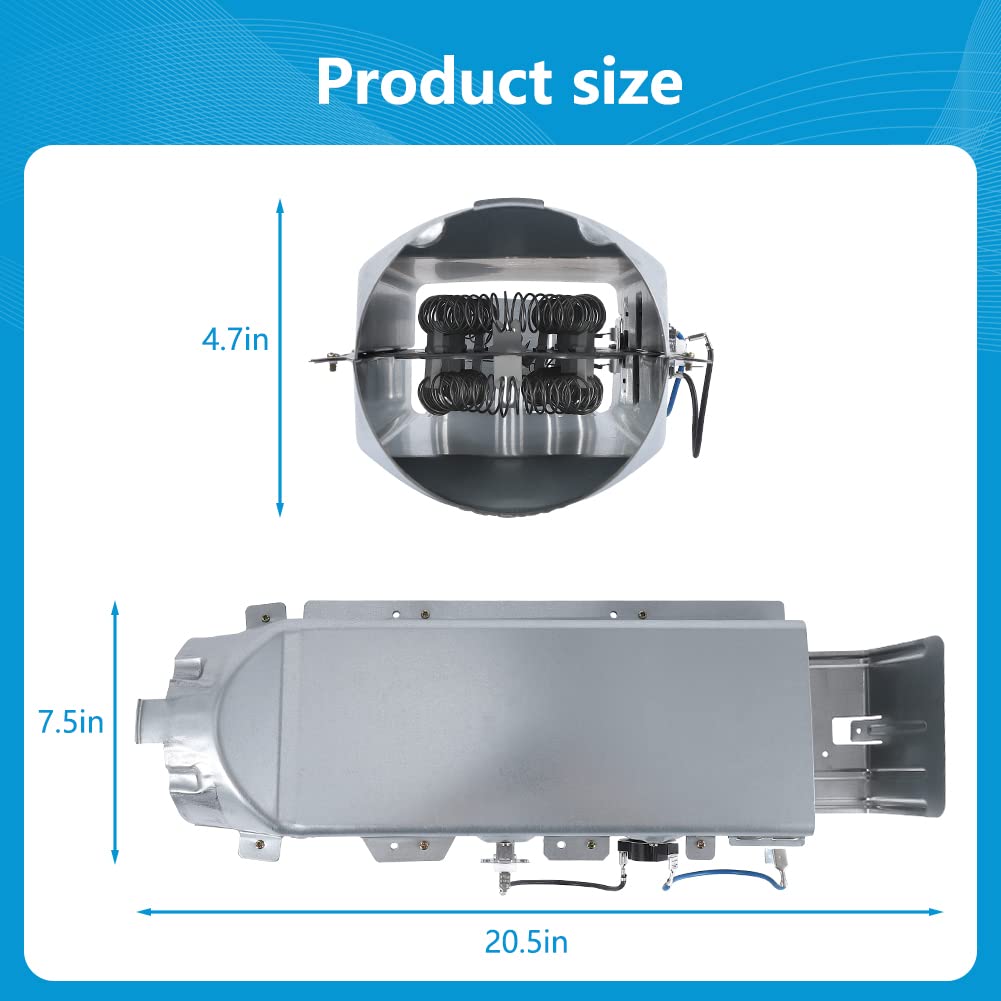 DC97-14486A Dryer Heating Element Heater Duct Assembly with DC96-00887A ...