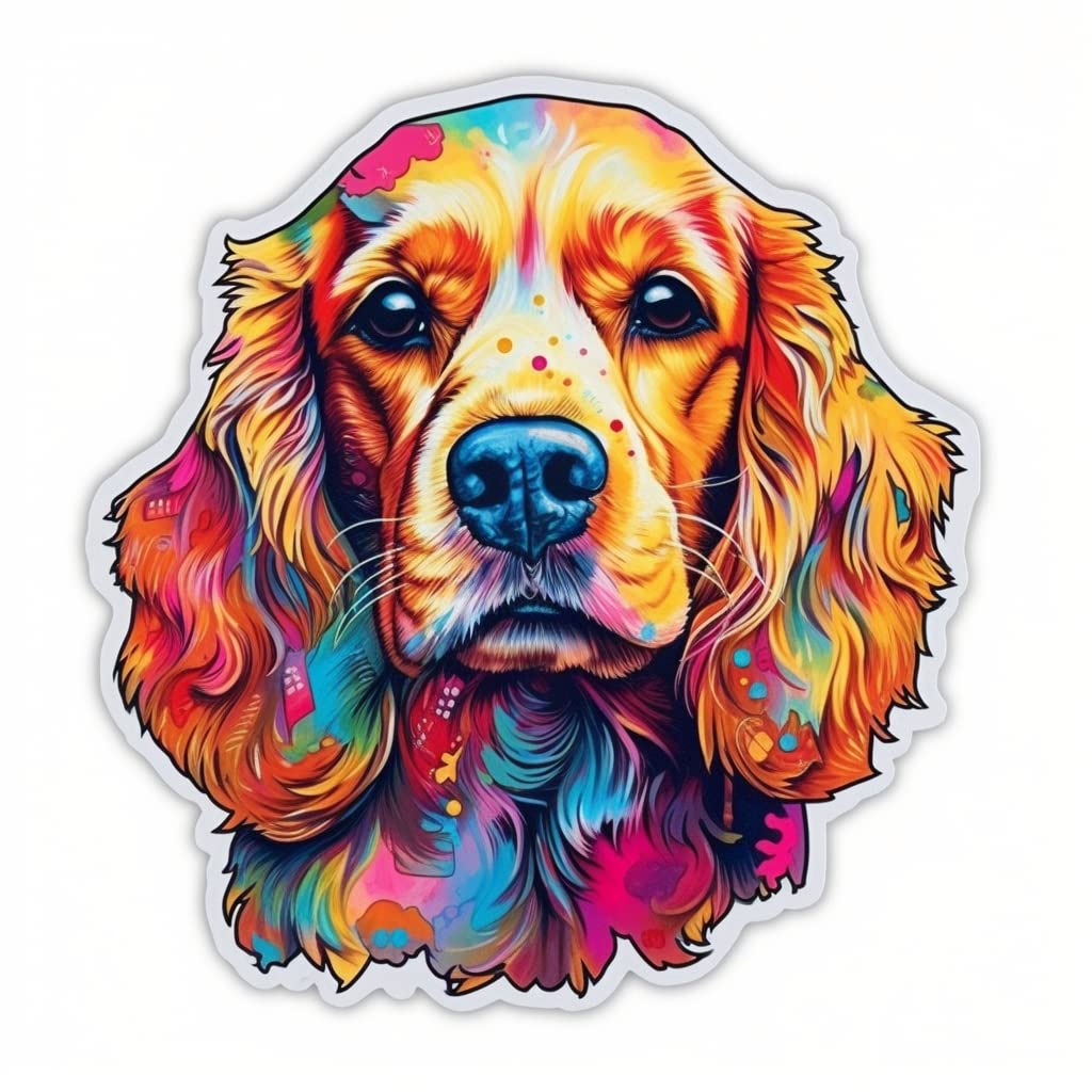 Amazon.com - Cocker Spaniel Dog Vinyl Decal Sticker for Car, Laptop ...