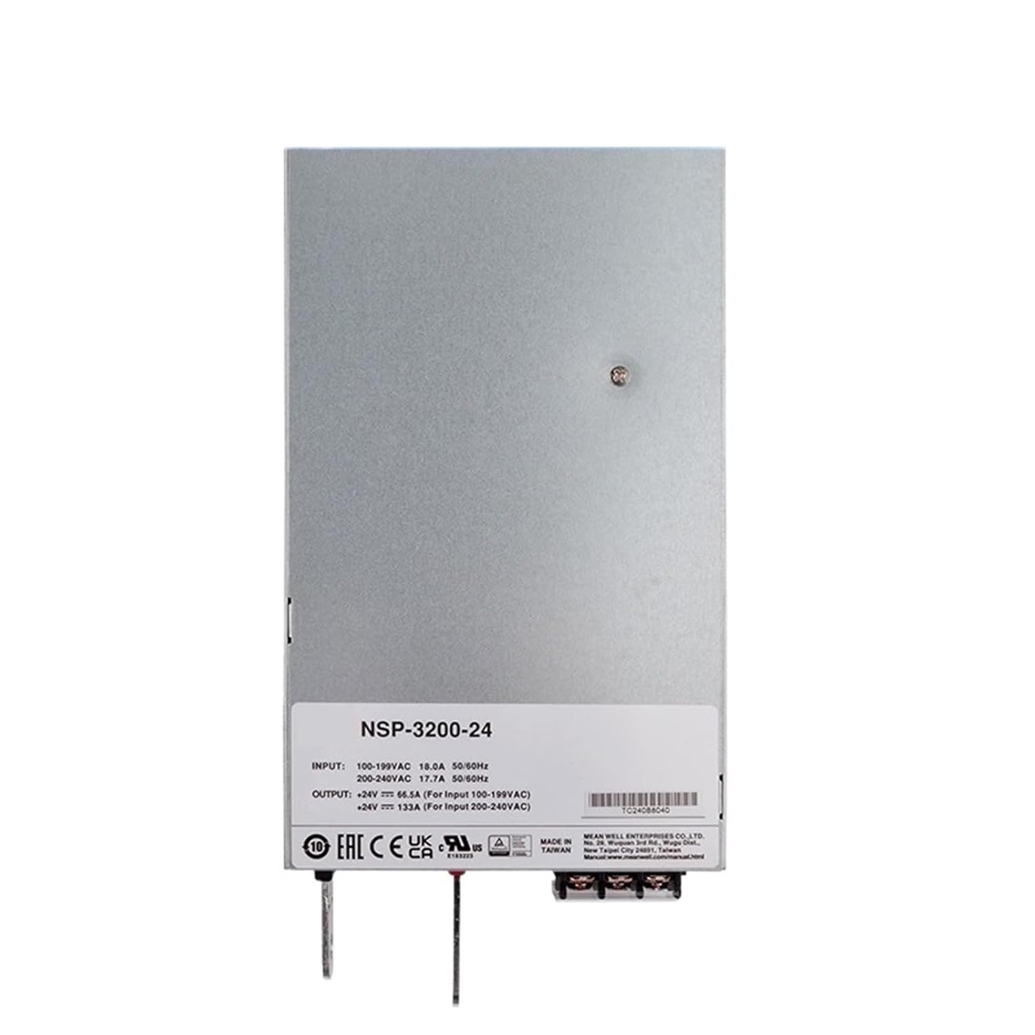 NSP-3200 Series 24V/48V 1600W Single Output Case AC Variable DC With PFC Power Supply(NSP-3200 ...