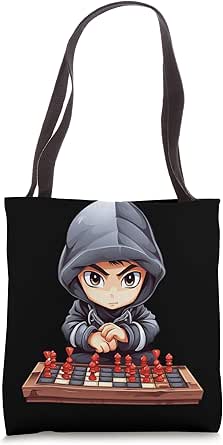 Amazon.com: Chess Ninja Chess Player Chess Board Game Kids Boys Tote ...