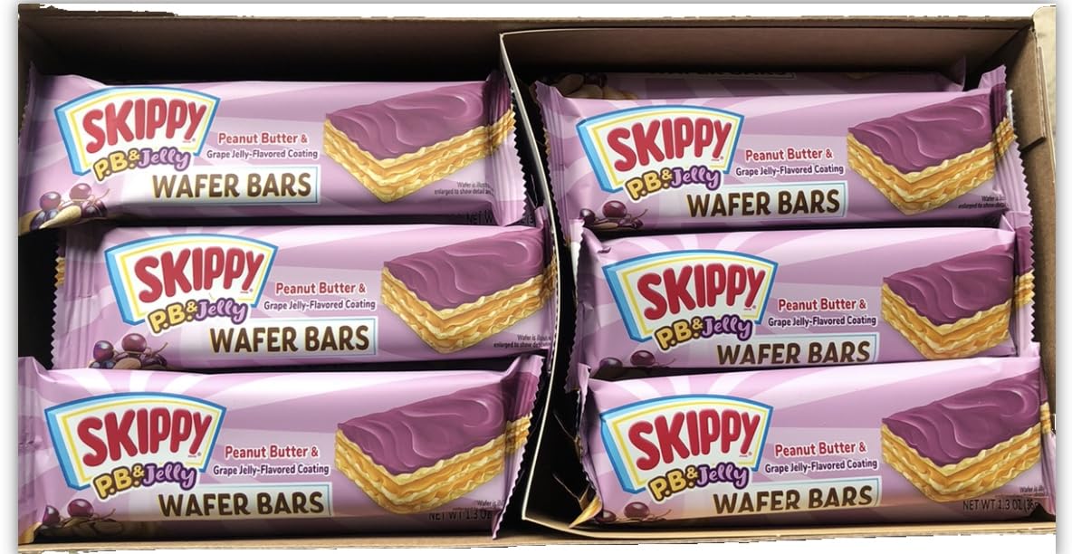 Snapklik.com : Skippy PB & Jelly Wafer Bars Peanut Butter & Grape Jelly ...