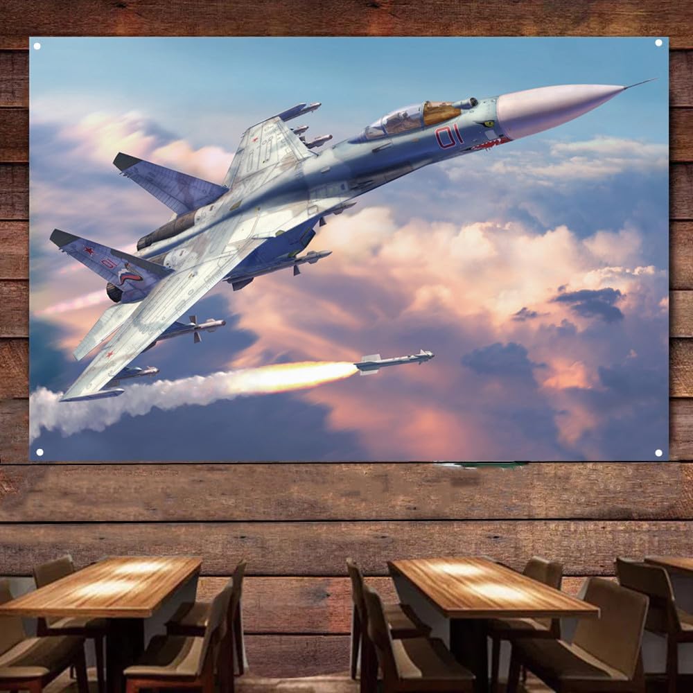 Amazon.com: Su-27 Flanker B Heavy Fighter Banner Flip Chart - Military ...