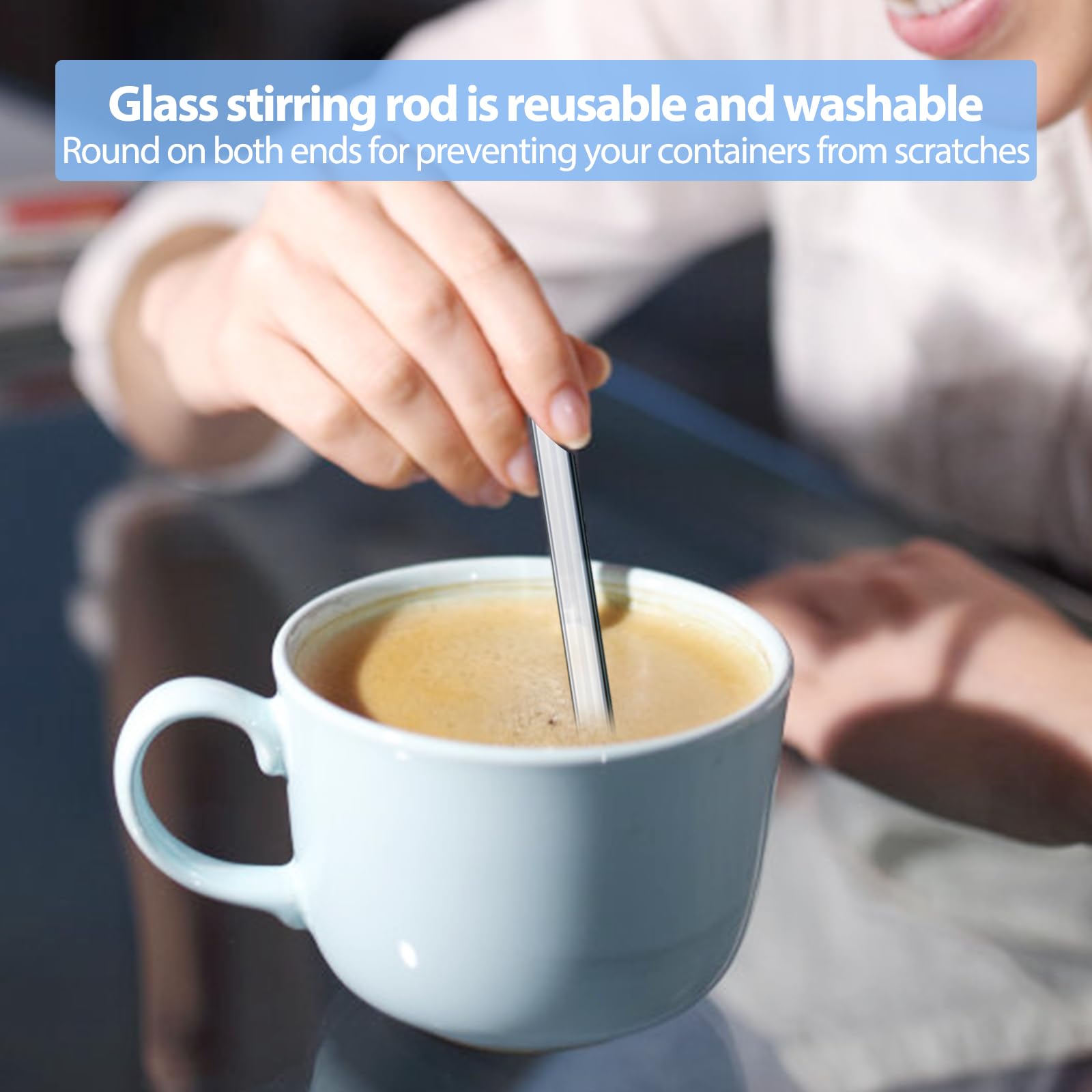 Snapklik.com : 15 Pack Glass Stirring Rods: 5mm Diameter