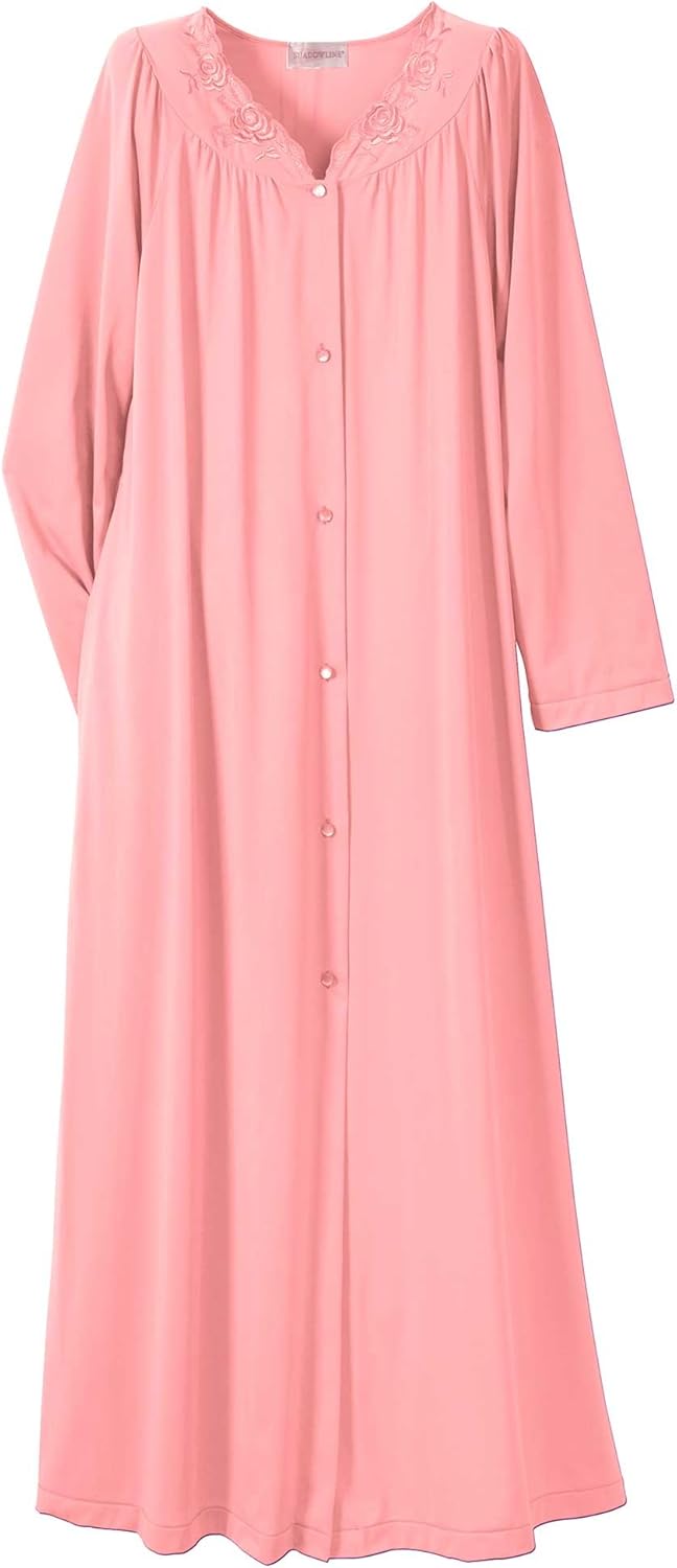 Shadowline womens Women's Long Sleeve Button Down Robe
