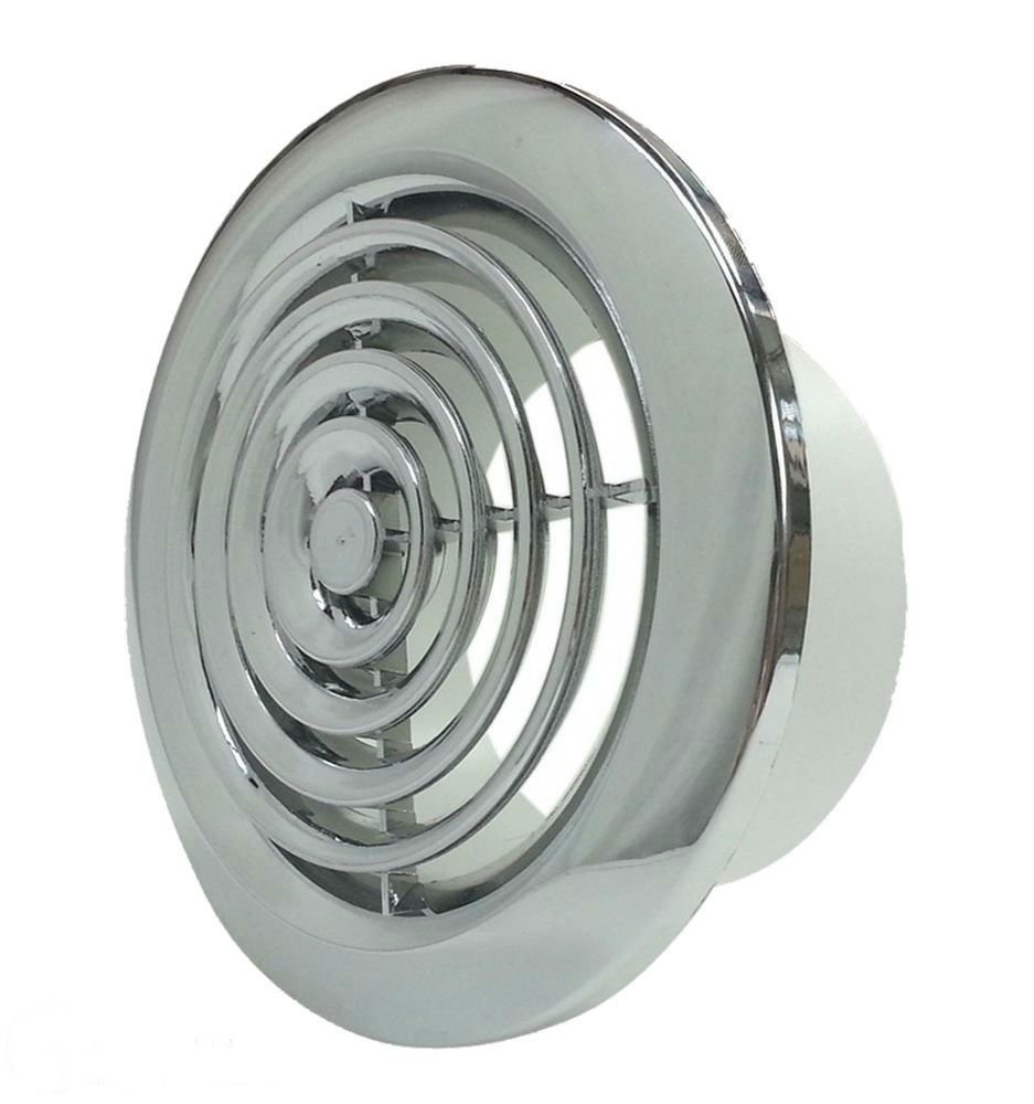 Buy Blauberg UK DPR 100 CHROME Internal Ventilation Grille Round Chrome 4" 100mm Online at ...