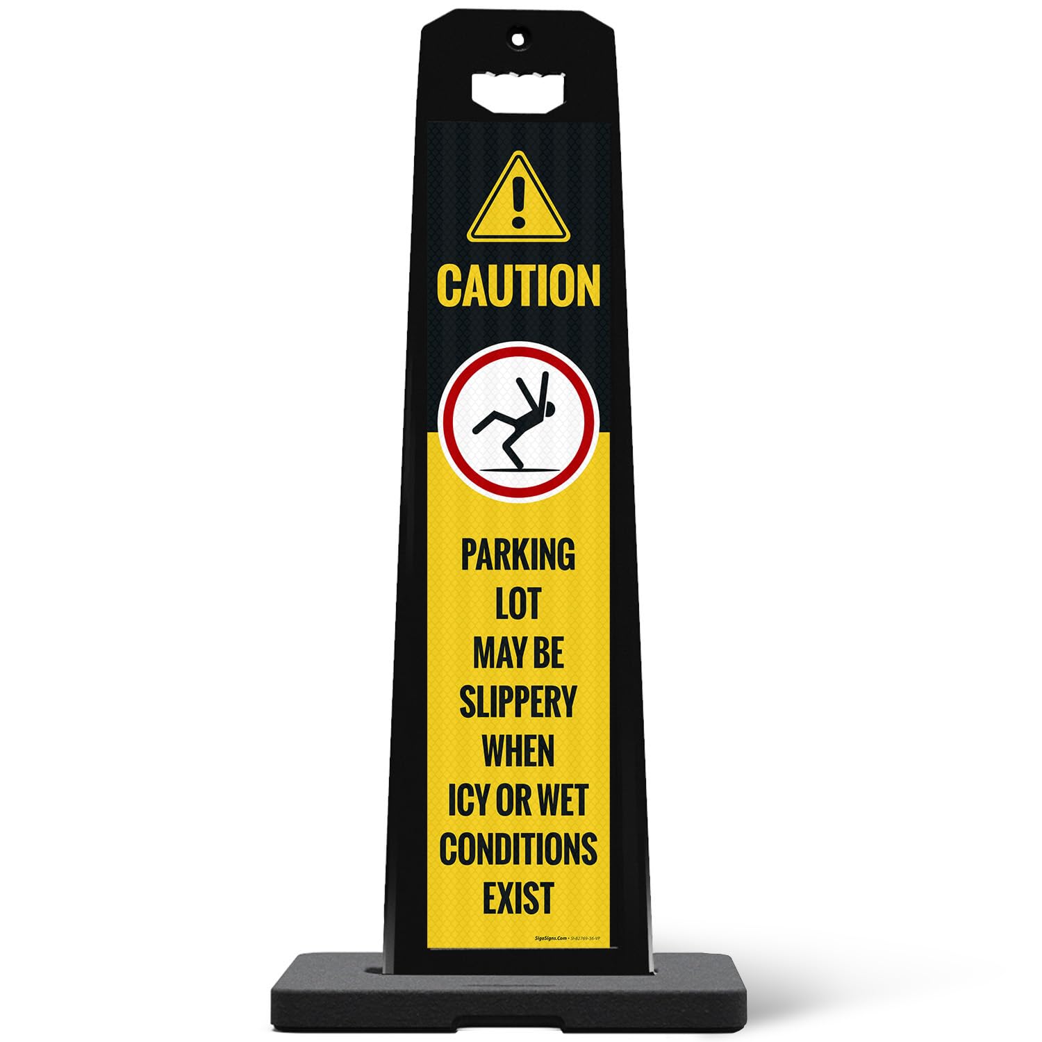 Amazon.com: Caution Parking Lot May Be Slippery When Icy Or Wet ...