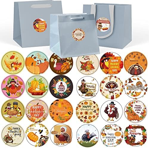 Amazon.com: Thanksgiving Turkey Gift Stickers Round Envelope Seal Label ...