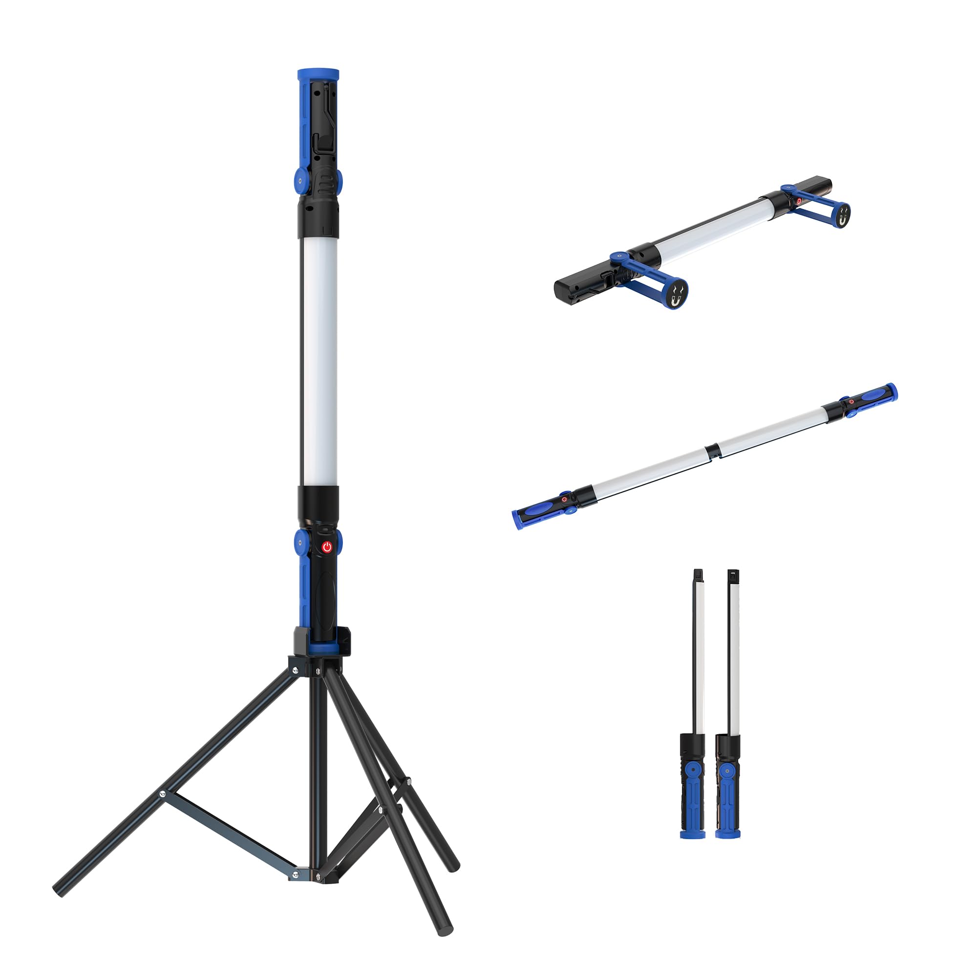 2-in-1 Work Light, 2x640LM Magnetic Work Light with Foldable ...