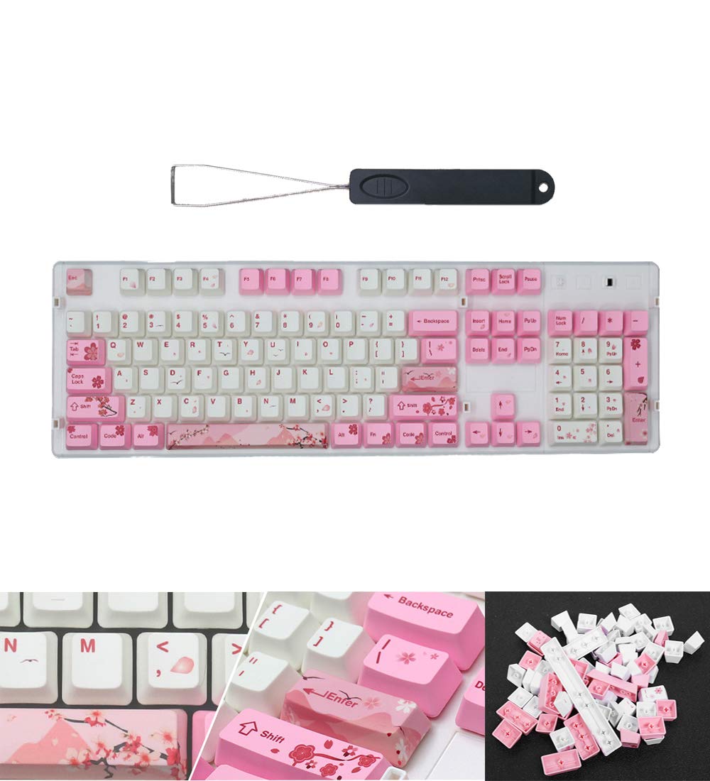 Buy DIY PTB Keycaps Set,104pcs Heat Sublimation Keycaps with Keycap ...