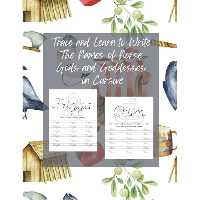 Buy Trace and Learn to Write Norse God and Goddess Names in Cursive ...