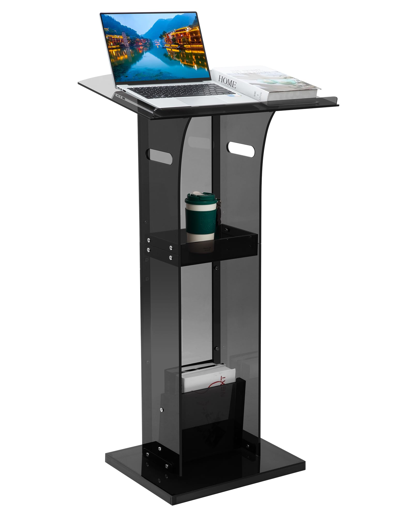 Amazon.com : HODLBIT Acrylic Podium Stand, Pulpits for Churches, 47 ...