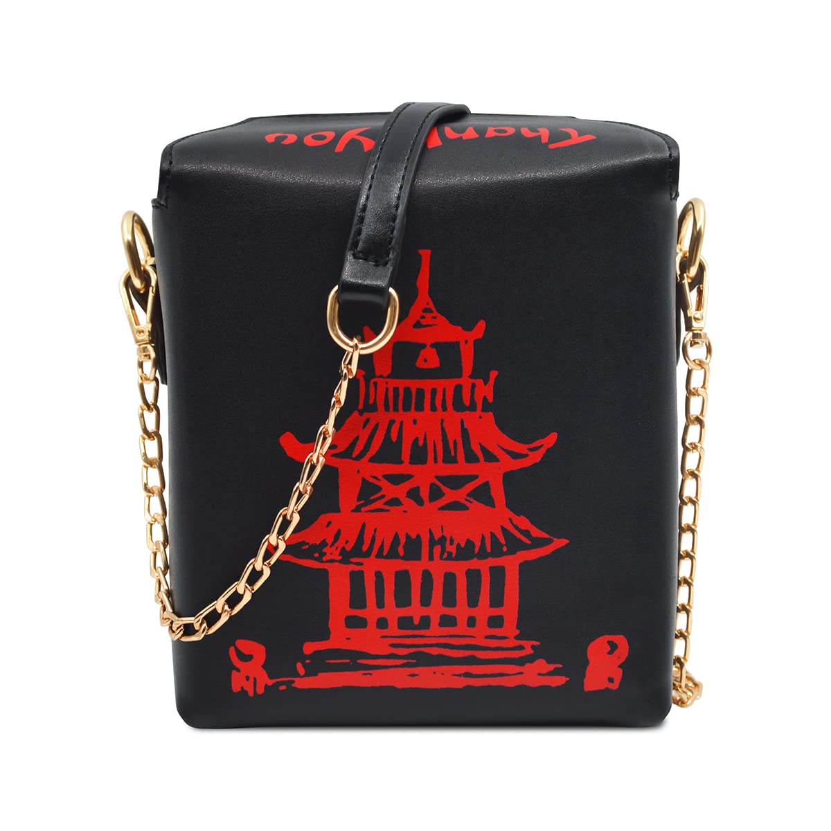 i5 Fashion Crossbody Shoulder Bag, Chinese Takeout Box Purse with ...
