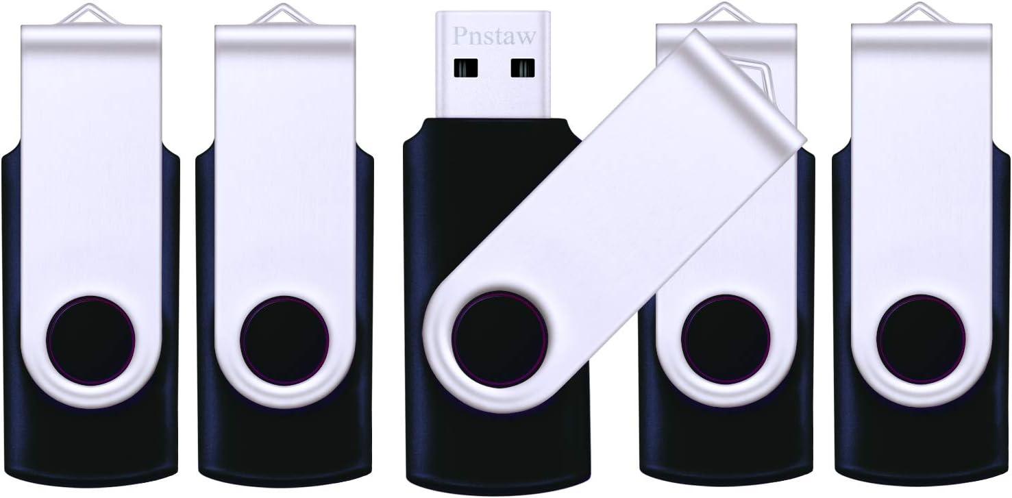 Amazon.com: 8GB USB Flash Drive 5 Pack, Pnstaw USB 2.0 Memory Sticks ...