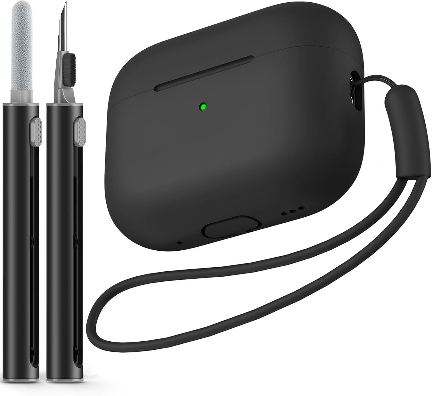 Ljusmicker for AirPods Pro 2nd Generation Case (2022/2023) with Cleaner Kit,Soft Silicone ...