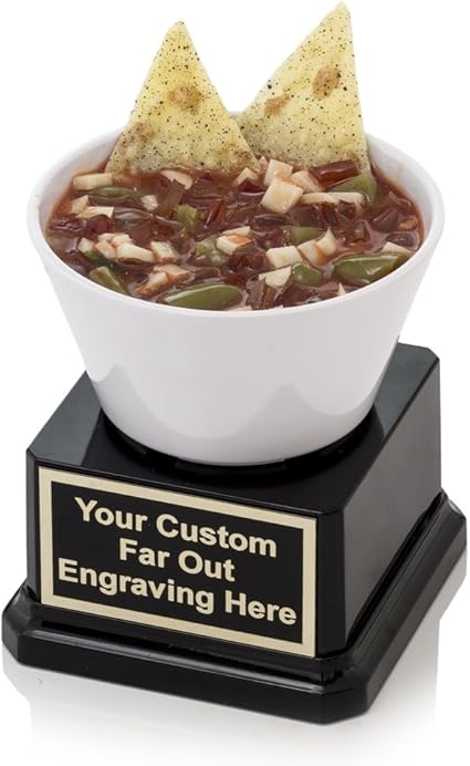 Amazon.com : Far Out Awards Chips and Salsa Trophy - Best Chips and ...