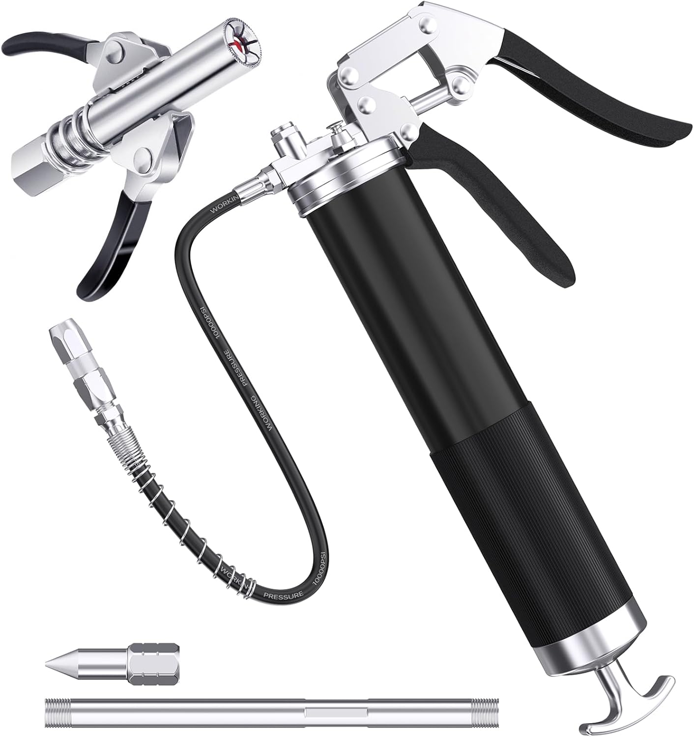Amazon.com: GATTLELIC Grease Gun Kit, 8000 PSI Heavy Duty Grease Gun ...