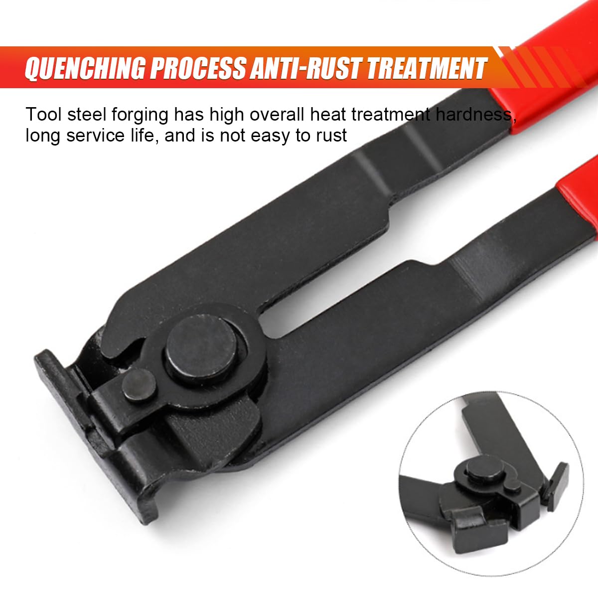 Snapklik.com : CV Boot Clamp Plier, Ear Type CV Boot Crimp Tool, Carbon ...
