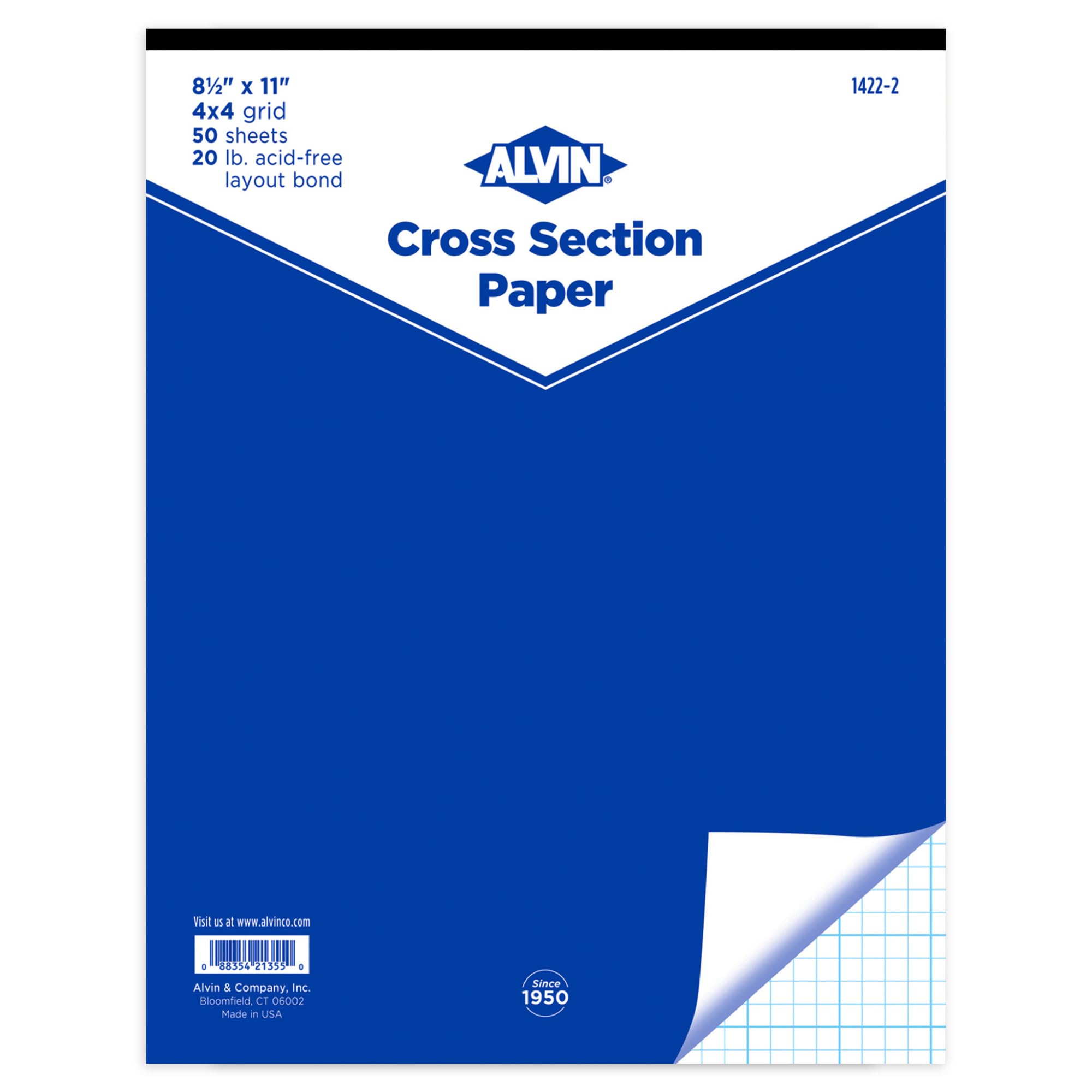 Snapklik.com : ALVIN Cross Section Graph Paper Pad 8.5" X 11" Model ...