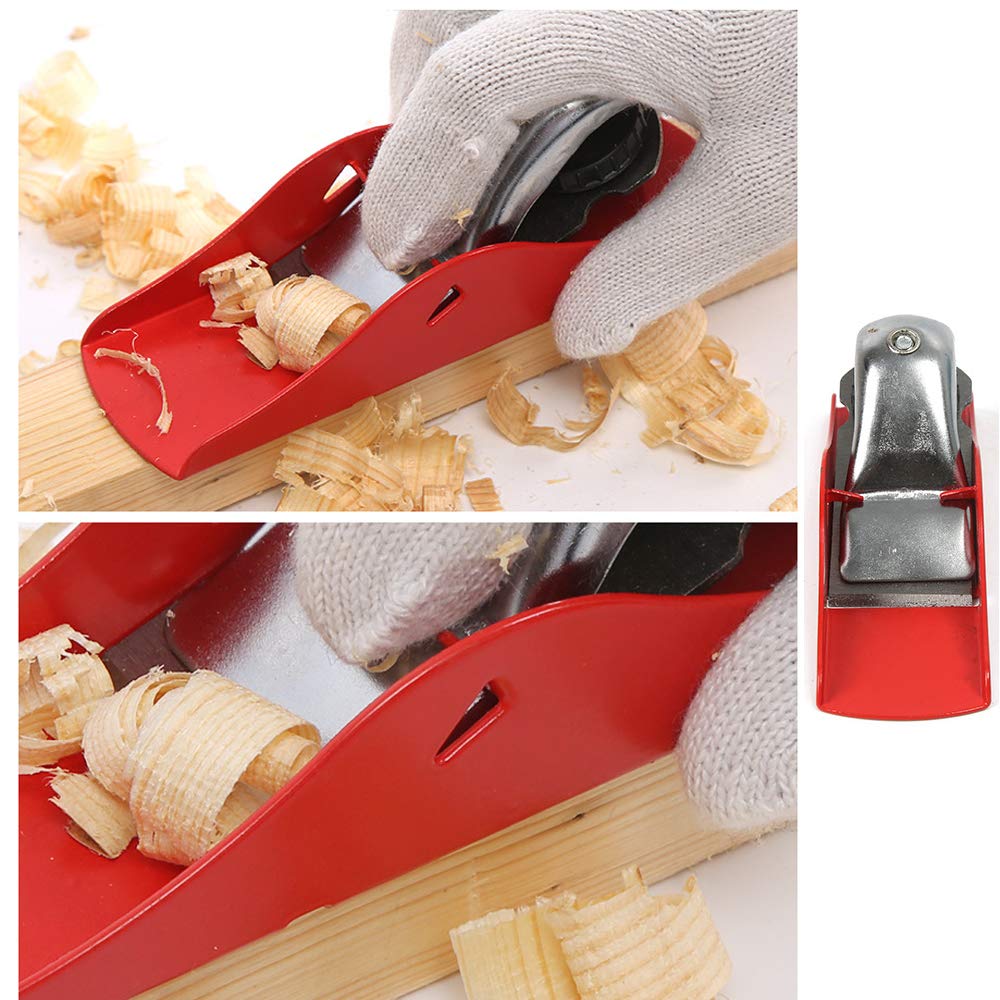 Mini Hand Planer Red Adjustable Block Plane Wood Planer Small Trimming ...