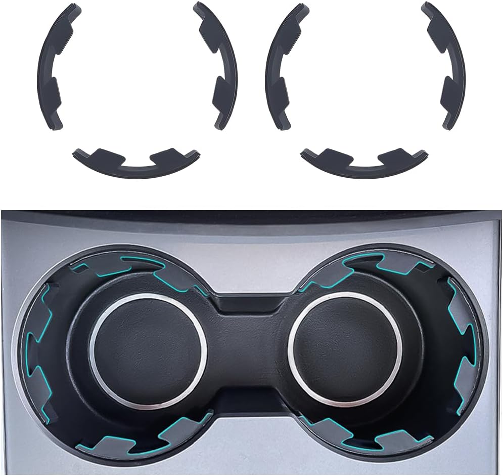 Amazon.com: ANFTDCO 6PCS Car Cup Holder Insert Limiter, Anti-Shake Arc ...