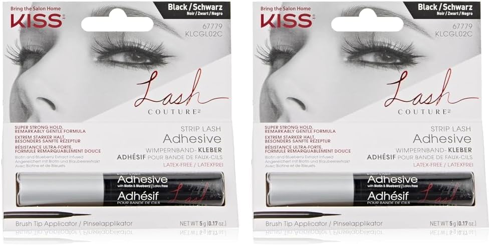 Amazon.com: KISS Lash Couture, Lash Glue, Super Strong Strip Lash ...